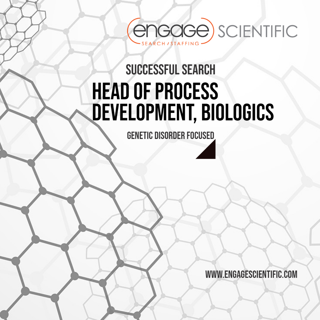 HEAD OF PROCESS DEVELOPMENT, BIOLOGICS | Engage Scientific